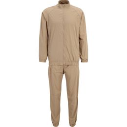 DEF Trainingsanzug »Herren Elastic plain track suit«, 2 Stk. beige XXL Mode ist Selbstausdruck durch Kleidung