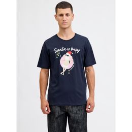 Jack & Jones JACK & JONES Rundhalsshirt &raquo;JJCHRISTMAS TEE SS CREW NECK XMAS&laquo; Sky Captain XL XL T-Shirt von Jack & Jones