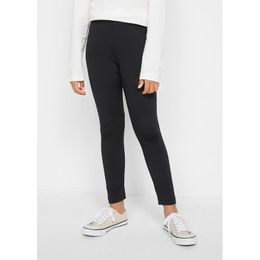 bonprix Kinder bonprix Thermoleggings Leggings mit angerauter Innenseite schwarz 128/134, N-Gr