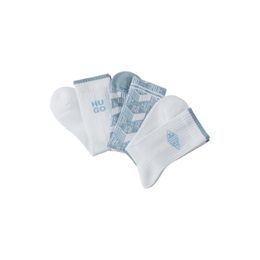 HUGO UNDERWEAR Socken 3 Stk. tlg. mit kontrastfarbenen Logo blau 39-42 39-42 3er Pack Socken von HUGO Underwear