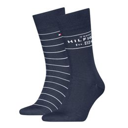 Tommy Hilfiger Socken »TH MEN SOCK 2P HILFIGER« 2er Pack Navy 39-42 39-42