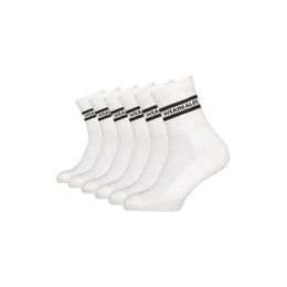 alife and kickin Alife & Kickin Jungen Tennissocken &raquo;Herren 6 PACK - DennisAK&laquo; Spar-Set, lange Sportsocken mit Streifen, aus Baumwolle mit weichem Bund wei&szlig; 43-46