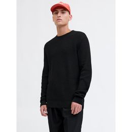 Jack & Jones JACK & JONES Strickpullover &raquo;JPRBLUBARKLEY KNIT CREW NECK CH&laquo; Black Detail:Solid XXL XXL Pullover von Jack & Jones