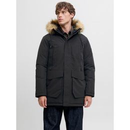 Jack & Jones JACK & JONES Parka »JJCAMP FAUX FUR PARKA BF« mit Kapuze Black XXL XXL Modischer Parka von Jack & Jones