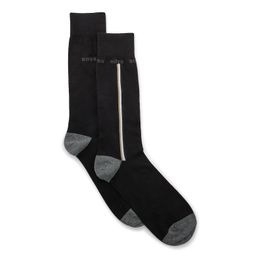BOSS Businesssocken »2P RS Iconic CC« 2 Paar tlg. mit Kontraststreifen an der Seite Black 001 43-46 43-46 2er Pack Socken von BOSS