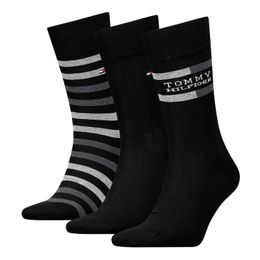 Tommy Hilfiger Socken »TH MEN SOCK 3P GIFTBOX TOMMY STRIPE« 3 Paar Black 43-46 43-46