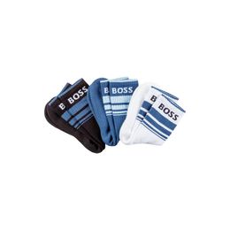 BOSS Freizeitsocken &raquo;3P QS Rib Stripe CC&laquo; Packung, 3 Paar tlg. mit Logo Open Miscellaneous 964 43-46 43-46 3er Pack Socken von BOSS