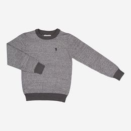 Trussardi Grau-weißer Pullover mit Melange-Muster