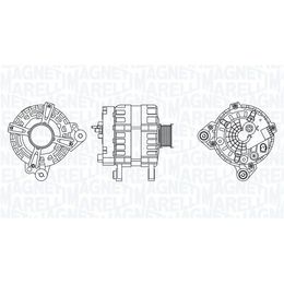 MAGNETI MARELLI Generator 14V 140A f&uuml;r VW 04C903023C 04C903023CX 063736383010