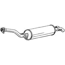 BOSAL Endschalld&auml;mpfer 278-013 f&uuml;r MERCEDES-BENZ 1234903215 1234904821 1234900115