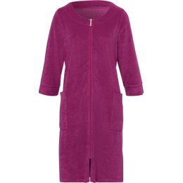 Damen Bademantel magenta, Gr&ouml;&szlig;e 36/38