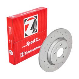 Zimmermann Bremsscheibe hinten rechts links Gelocht 300mm f&uuml;r VW (SVW) AUDI (FAW) VAG 8WD615601 8K0615601B 8KD615601 100.3333.52