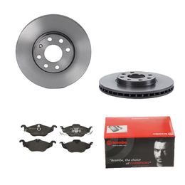 Brembo Bremsensatz-Vorderachse COATED DISC LINE / STANDARD IJDTIDG074 Bremsensatz, Scheibenbremse vorne rechts links innenbel&uuml;ftet 256mm f&uuml;r VAUXHALL