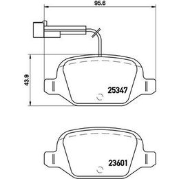 Brembo Bremsensatz-Vorn und hinten SG00000ET9 Bremsensatz, Scheibenbremse vorne rechts links innenbel&uuml;ftet 284mm f&uuml;r ZASTAVA ALFA ROMEO KIA PEUGEOT FI