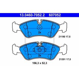 ATE Bremsensatz-Vorderachse PowerDisc / Standard Bremsensatz, Scheibenbremse vorne rechts links voll 236mm f&uuml;r DAEWOO VAUXHALL OPEL CHEVROLET 569020 9