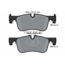 TEXTAR Bremsbelagsatz, Scheibenbremse 2501401 vorne rechts links f&uuml;r BMW 34116858910 34118854999 8854999