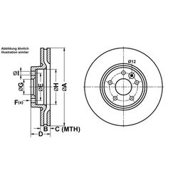 ATE Bremsscheibe PowerDisc 24.0328-0154.1 vorne rechts links bel&uuml;ftet 300,0mm f&uuml;r LAND ROVER FORD VOLVO 31202331 LR007055 30769056