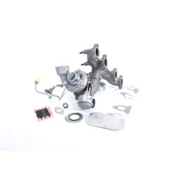 BTS TURBO Lader, Aufladung TURBO SERVICE SET REMAN mit Anbaumaterial f&uuml;r VW 03G253016JV 03G253016JX 03G253014MV T981105BL