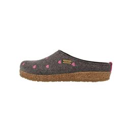 Haflinger Clogs 'Grizzly Cuoricini' male Grey size 43