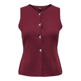 Only Strickweste 'ONLIbi' Damen Gr&ouml;&szlig;e XS bordeaux