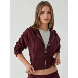 Hiccup Zip-Up Hoodie female Red size XS