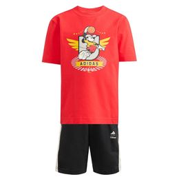 adidas Sportswear Trainingsanzug 'Disney Micky Maus' Jungen Größe 110 dunkelgelb / rot / schwarz / offwhite