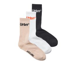 Jack & Jones JACK & JONES Freizeitsocken &raquo;JACURBN TENNIS SOCKS 3 PACK SN&laquo; Packung, 3 Paar tlg. mit Schriftzug Scarlet Ibis Pack:Asphalt - Moonbeam Socken...