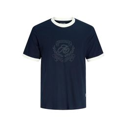 Jack & Jones Jack & Jones Junior T-Shirt 'JORARGOS RINGER' Jungen Gr&ouml;&szlig;e 176 navy / nachtblau / wei&szlig;