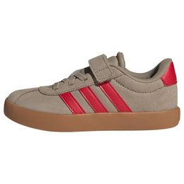 adidas Sportswear Sportschuh 'VL Court 3.0' Jungen Gr&ouml;&szlig;e 31.5 dunkelbeige / rot