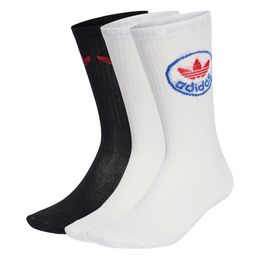 adidas originals Socken 'Trefoil' Damen Gr&ouml;&szlig;e 34/36 blau / rot / schwarz / wei&szlig;
