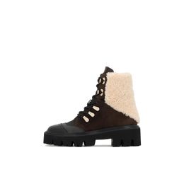 Kazar Stiefel Damen Gr&ouml;&szlig;e 39 creme / schoko / schwarz Winterschuhe