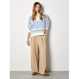 Apricot Open Collar Fair Isle Jumper ' ' Damen Gr&ouml;&szlig;e XS blau