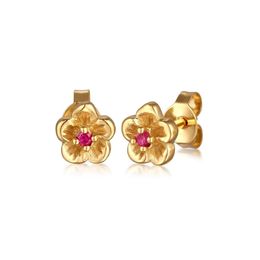 Elli Ohrringe 925 Sterling Silber Blume in Gold | Gr.: onesize