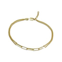 SilberDream Fantasiekettekette Fantasie Armband 925 Silber vergoldet (Gold 333) ca. 19cm | Gr.: onesize