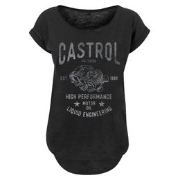 F4NT4STIC Shirt 'Castrol Retro Engine' Damen Gr&ouml;&szlig;e L schwarz
