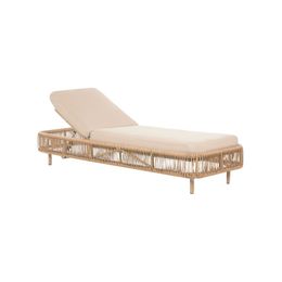 Beliani Gartenliege OSINI in /Beige - (W) 70 x (H) 33 x (L) 190 cm | Gr.: onesize