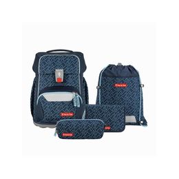 Step By Step BASIS Schulranzen-Set &bdquo;Blue Lines&ldquo;, 4-teilig | Gr.: onesize