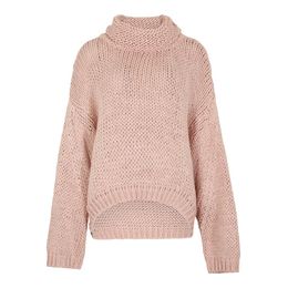 Apricot Chunky Knit Roll Neck Oversized Jumper ' ' Damen Gr&ouml;&szlig;e M pink
