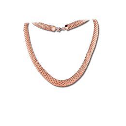 SilberDream 925 Silber, vergoldet (Roségold 333) Damen Halsketten Geflecht ca. 45cm | Gr.: onesize
