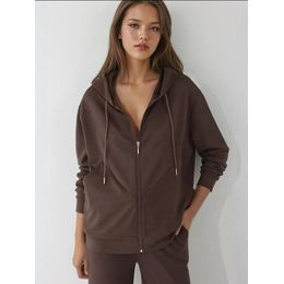 Hiccup Zip-Up Hoodie female Brown size 4XL