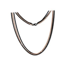 925 Silber, vergoldet (Ros&eacute;gold 333) Damen SilberDream Kette gedreht ca. 45cm | Gr.: onesize