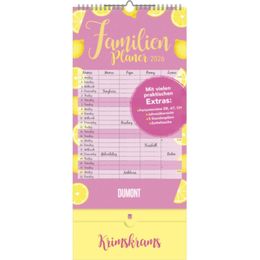 DuMont Kalenderverlag Kalender - DUMONT - Familienplaner Krimskrams mit Tasche - 4 Spaltnen 2026 - Fa | Gr.: onesize