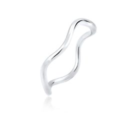 Elli Ring 925 Sterling Silber Wellen in Silber | Gr.: 54