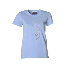 Roberto Geissini Dancing Skelett T-Shirt Blau | Gr.: XL