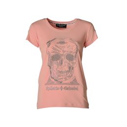 Roberto Geissini Diamond Skull T-Shirt Rosa | Gr.: XL