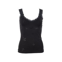 Roberto Geissini Statement Top Schwarz | Gr.: XXL
