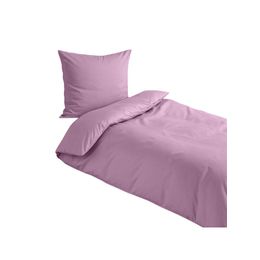 Traumschlaf Bettw&auml;sche Pure in mauve | Gr.: 200x200 (2x 80x80 cm)