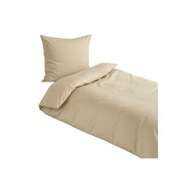 Traumschlaf Bettwäsche Pure in taupe | Gr.: 135 x 200 + 80 x 80 cm