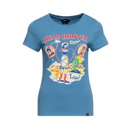 Queen Kerosin Print T-Shirt Head Hunter in sky | Gr.: XXL