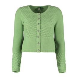 OS-Trachten Strickjacke Swoyar in khaki/schlamm | Gr.: 44